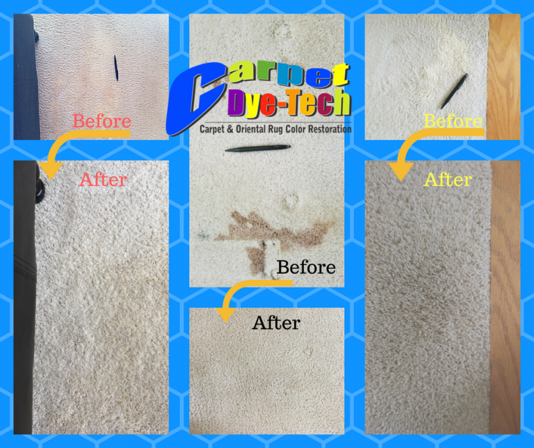 Bleach Damaged Stain Recolor Carpet Repair - Carpet Dye-Tech | Atlanta ...